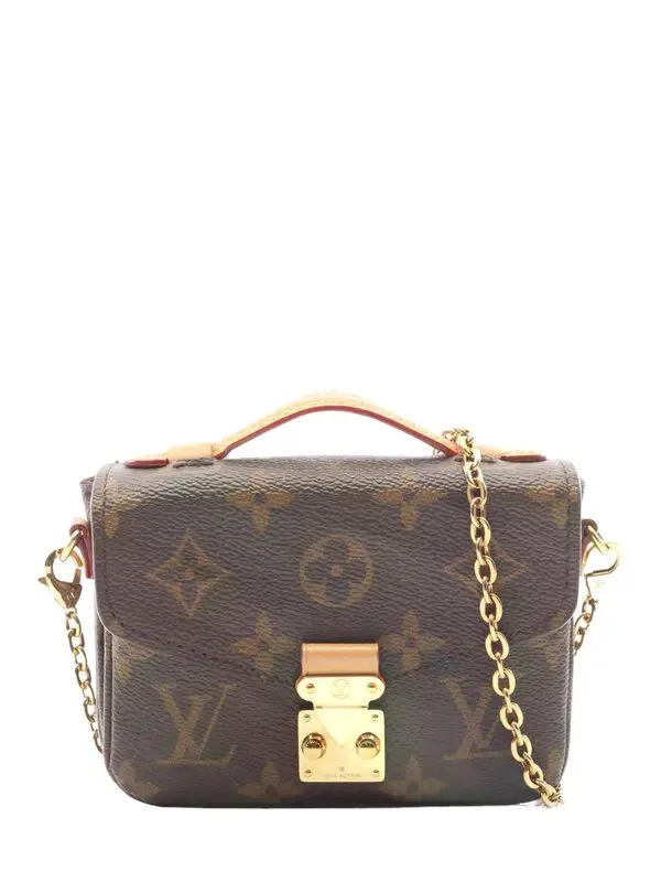 LOUIS VUITTON Monogram Micro Métis Satchel - Brown