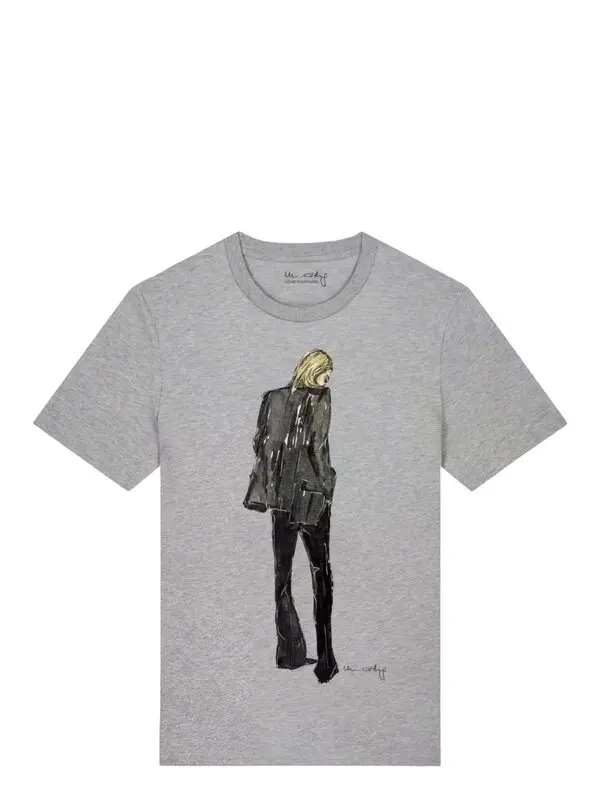 UN-ARTIG Graphic Print T-shirt - Grey