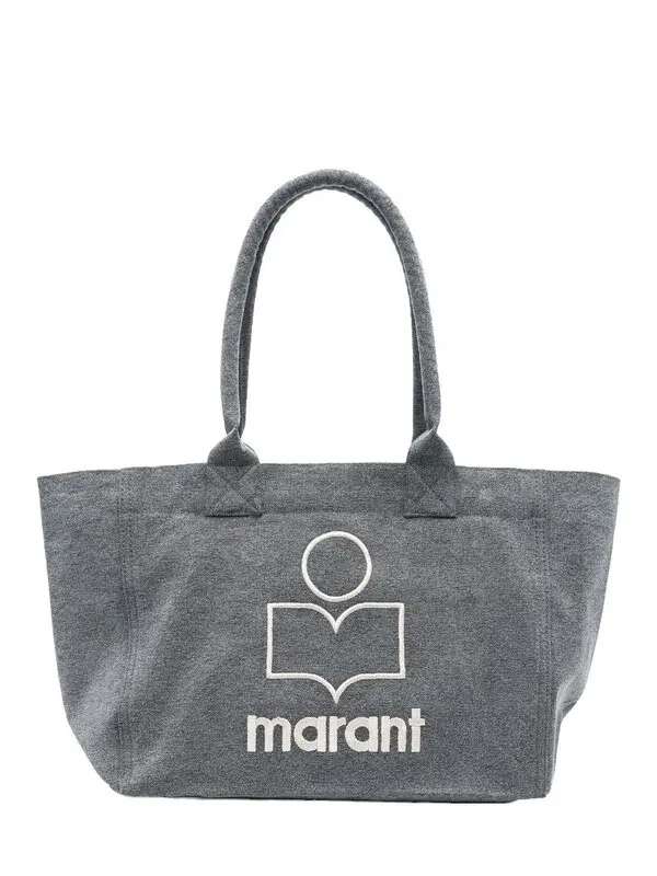 Isabel Marant Étoile Embroidered Logo Tote Bag - Gray