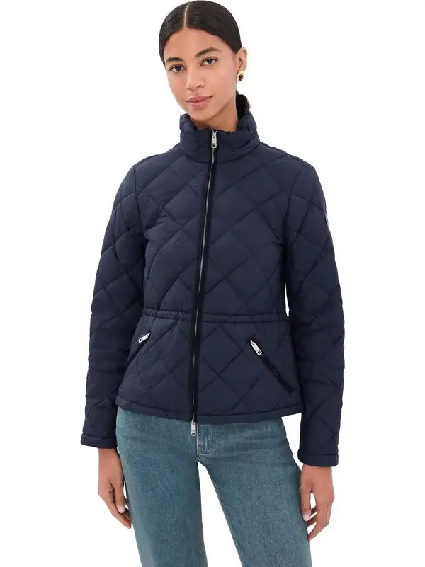 Burberry Leacroft Quilted Jacket - Navy