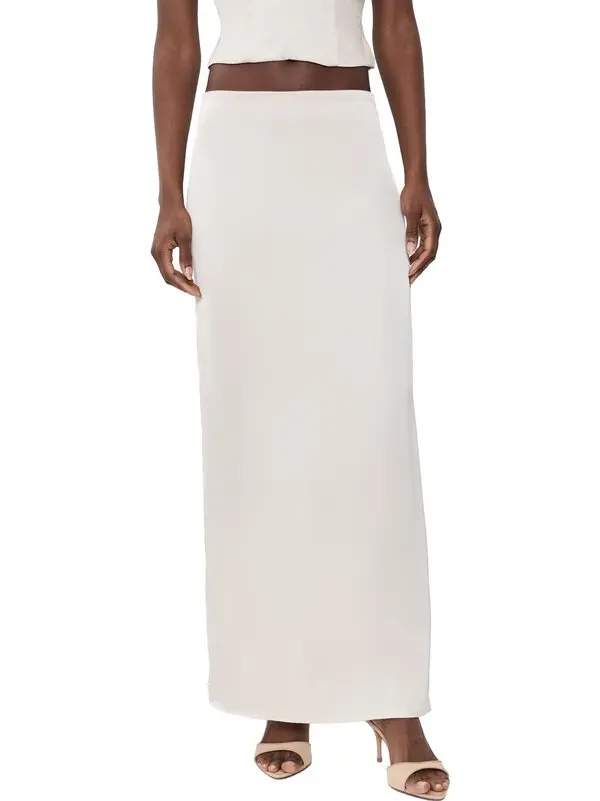 Lioness Front Row Maxi Skirt - Cream