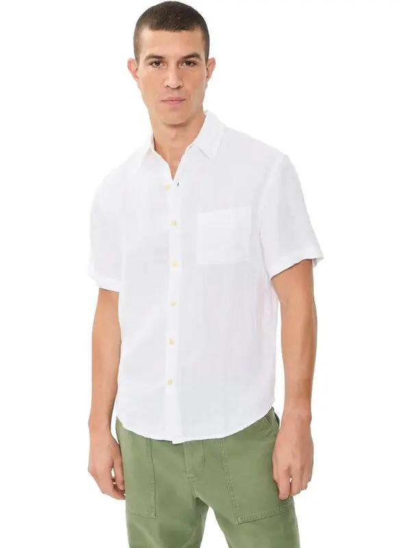 ALEX CRANE Ola Button Down Shirt - Snow