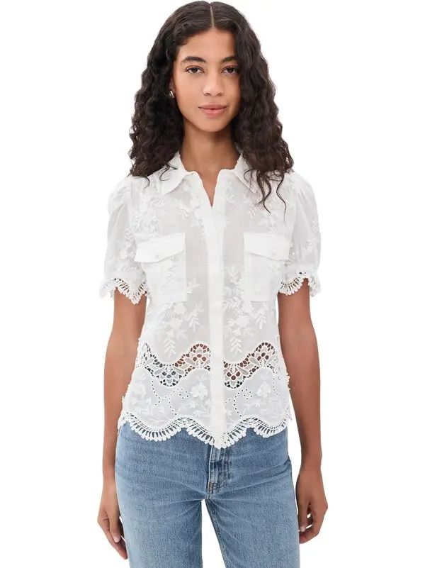 Generation Love Mina 3d Voile Shirt - White