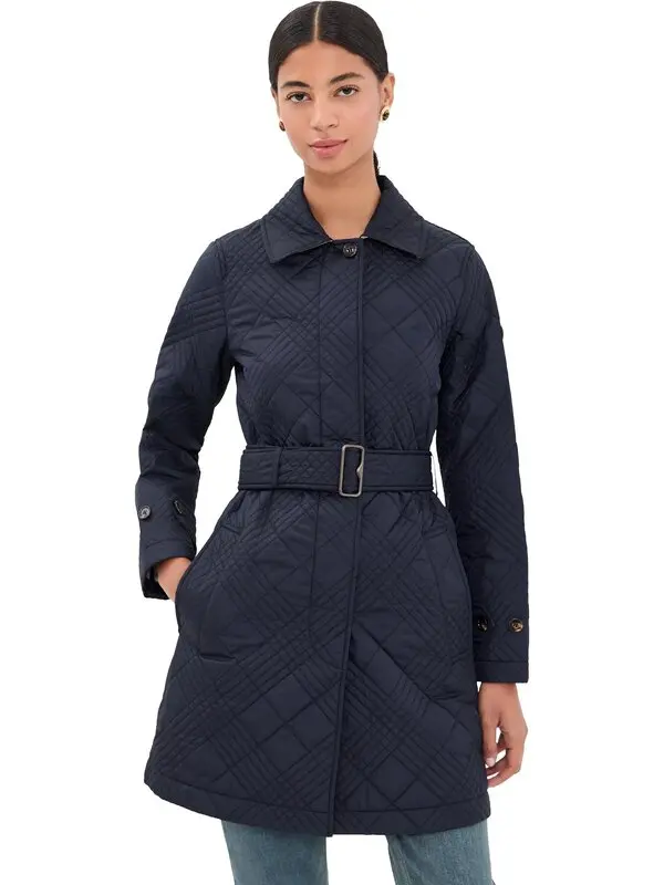 Burberry Darliston Quilted Jacket - Navy