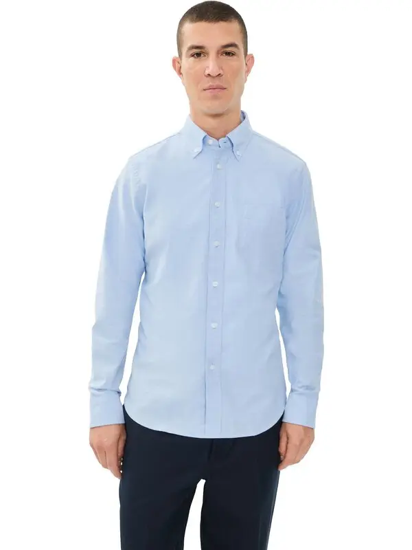 Reigning Champ Cotton Oxford Windsor Standard Shirt - Light Blue