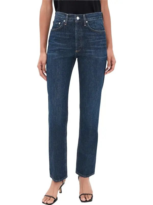 AGOLDE Lana High Rise Vintage Straight Jeans - Covell