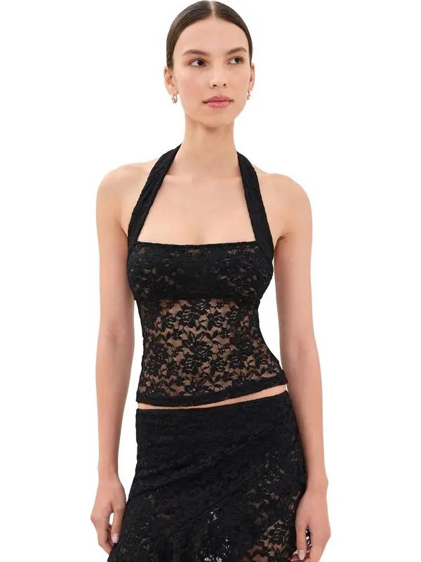 Lioness Palisades Halter Top - Noir