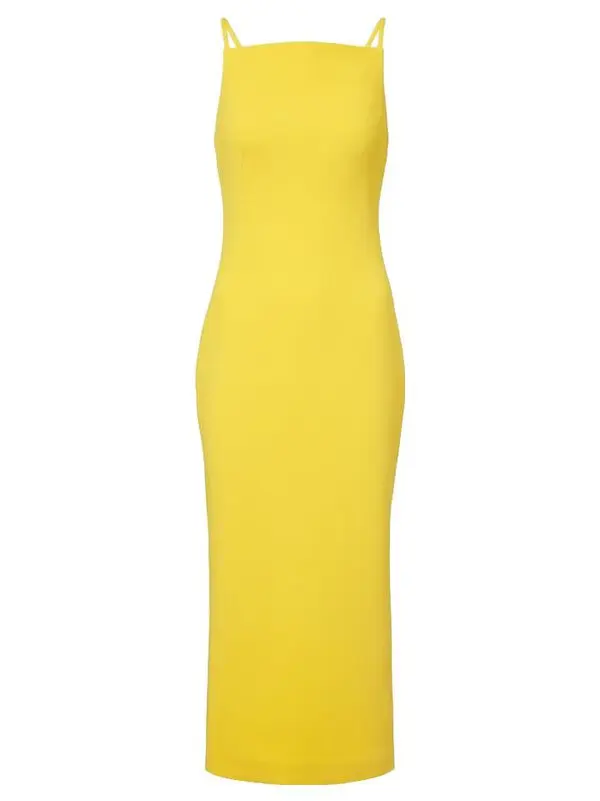 Givenchy Crêpe Cady Midi Dress - Yellow