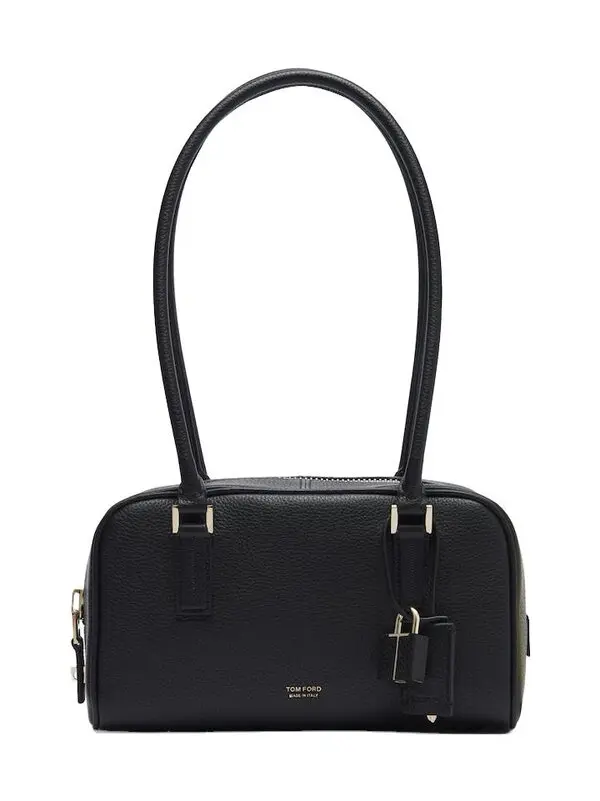 TOM FORD Leather Shoulder Bag - Black