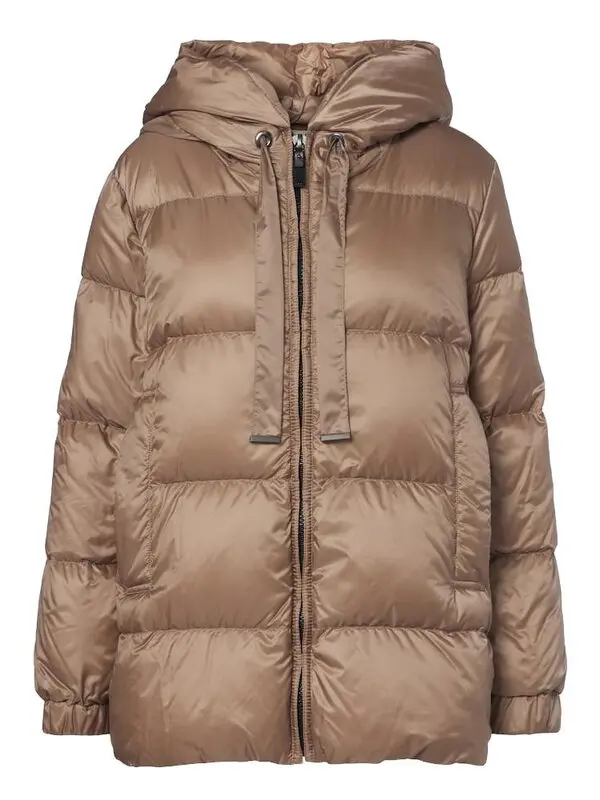 Max Mara Quilted Down Jacket - Brown