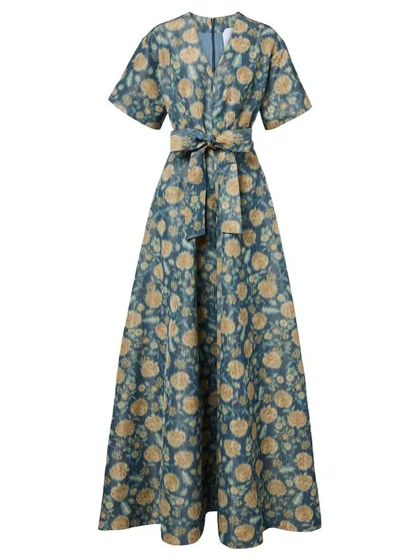 MARKARIAN Margaretta Belted Floral Gown - Multicoloured