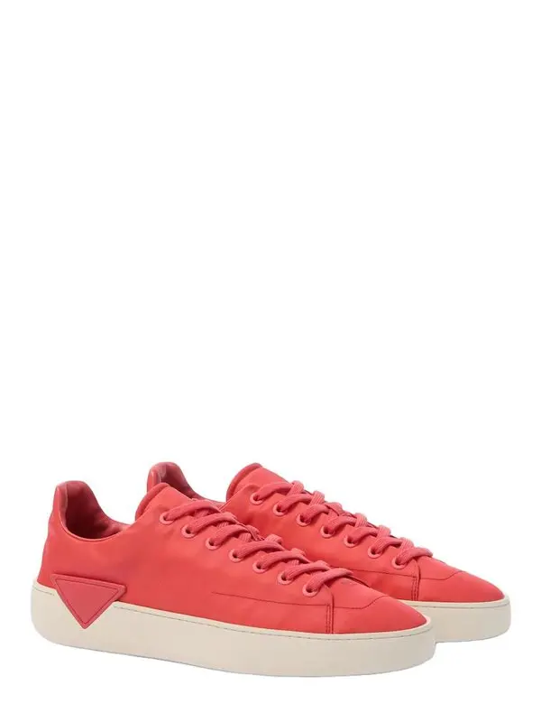 Prada Re-nylon Court Sneakers - Red