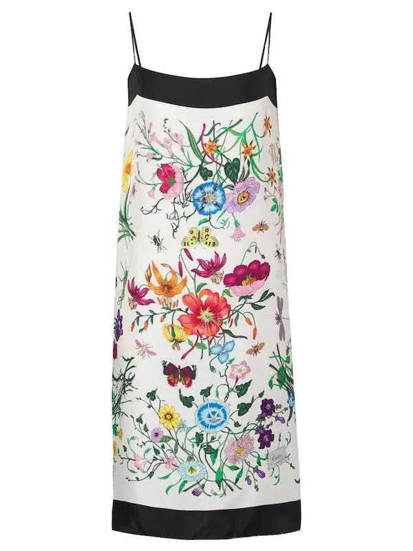 Gucci Silk Twill Minidress - White
