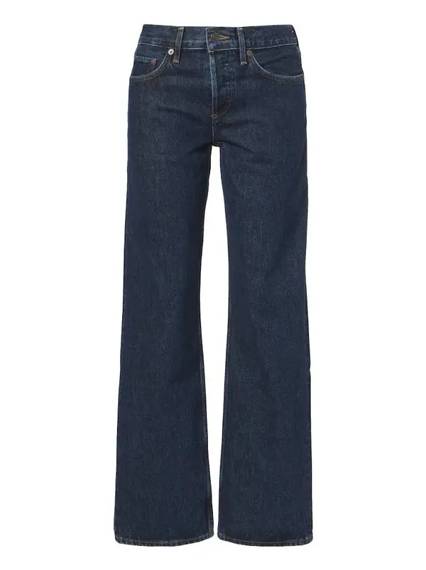 AGOLDE Low Rise Loose Wide-leg Jeans In Pendulum - Blue