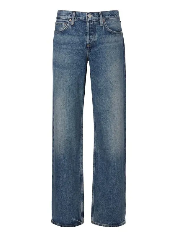 AGOLDE Low Rise Loose Wide-leg Jeans - Blue