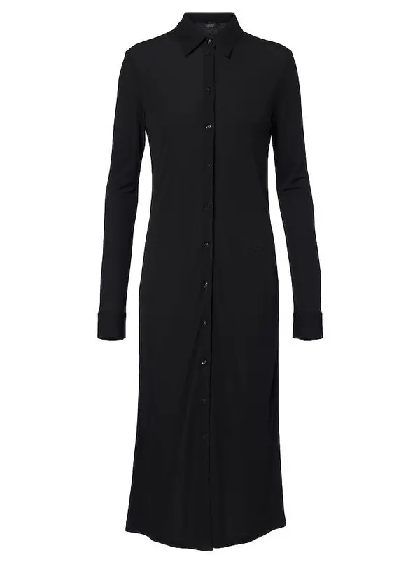 Gucci Crêpe Jersey Shirt Dress - Black