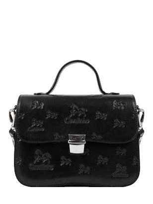 CAVALINHO Lusitano Embossed Leather Handbag - Black