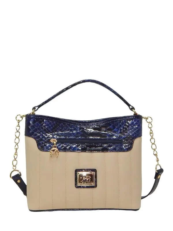 CAVALINHO Grace Handbag - Navy/beige