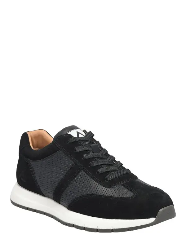 ALIGN Hudson Faux Leather Lace-up Sneakers - Black