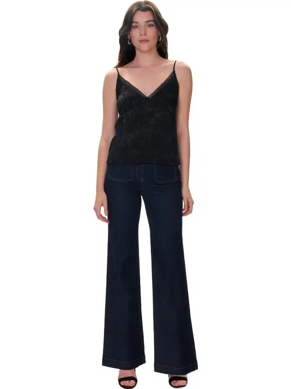 Rebecca Taylor Amber Jacquard Cami - Noir