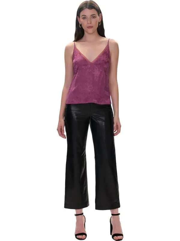 Rebecca Taylor Amber Jacquard Cami - Plum