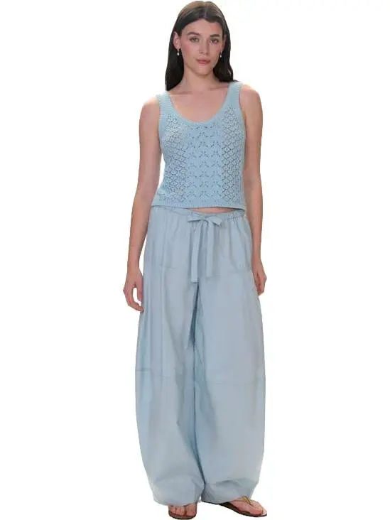 Rebecca Taylor Siena Poplin Lantern Pant - Seafoam