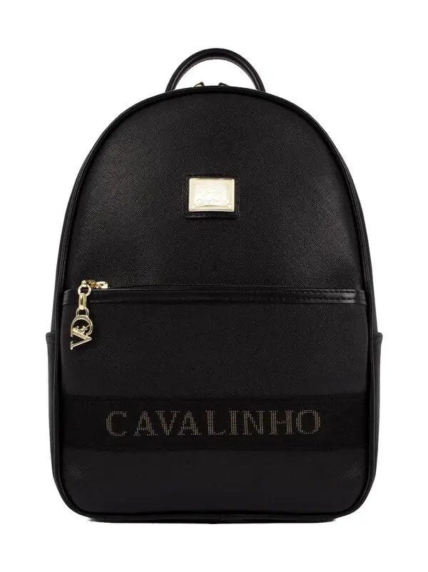 CAVALINHO Leather And Canvas Backpack - Black