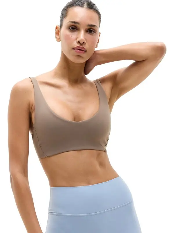 Athleta Studio Still Bra A-c - Umber