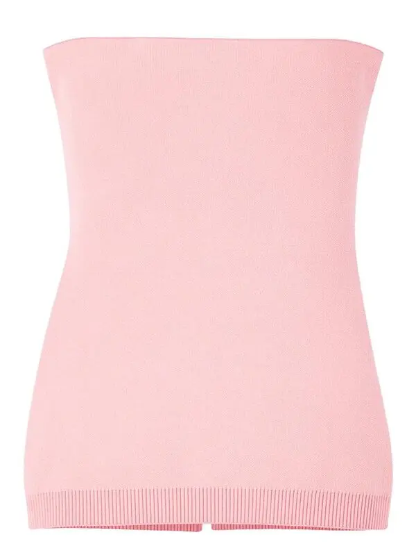 Jacquemus Sera Knit Tube Top - Pink