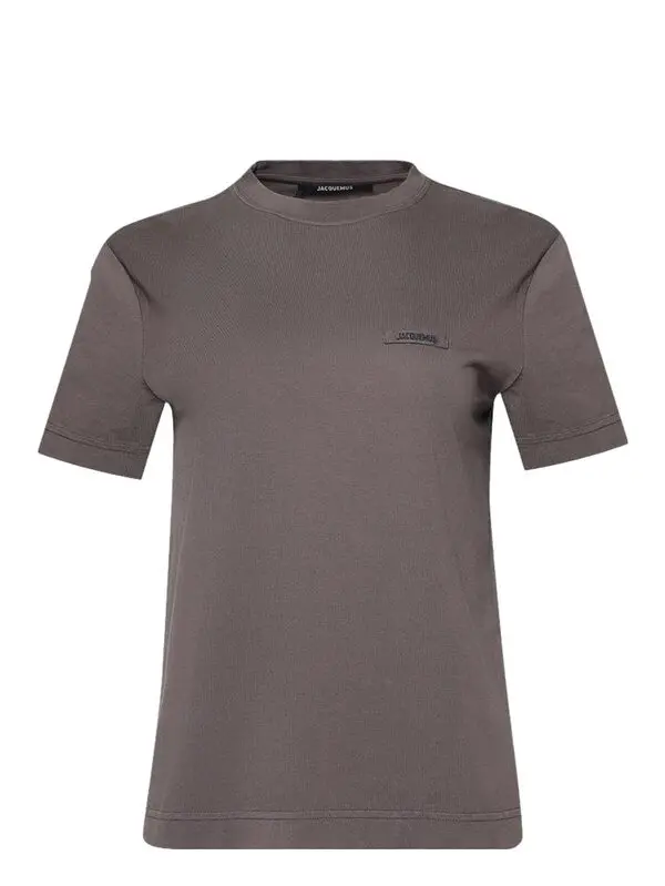 Jacquemus Grosgrain Logo T-shirt - Brown