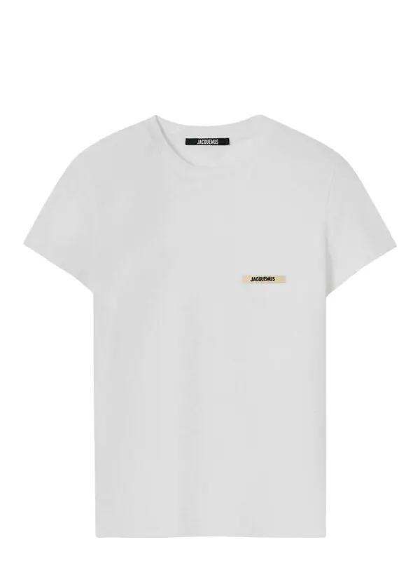 Jacquemus Grosgrain Logo T-shirt - White