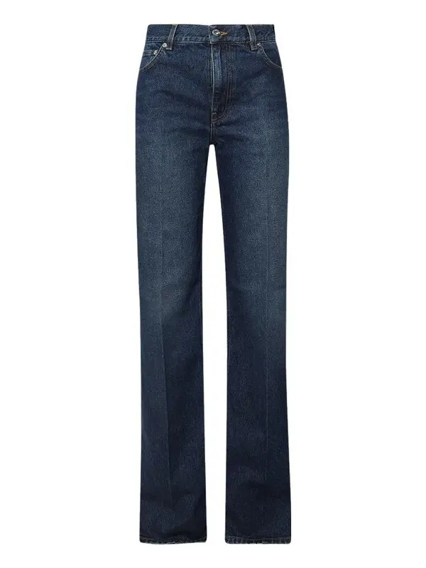 MUGLER Five Pocket Straight Leg Jeans - Blue
