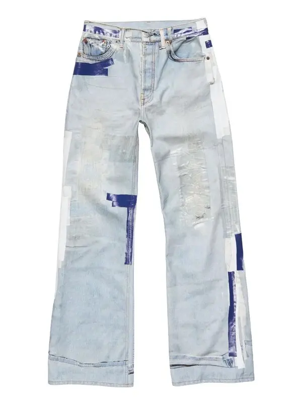 Acne Studios Trompe-l'oeil Tape Jeans - Blue
