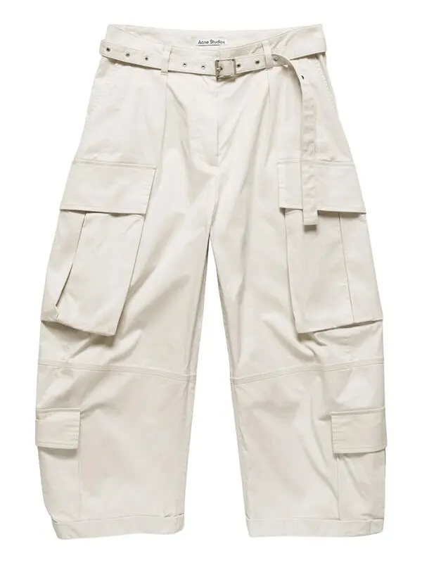 Acne Studios Belted Cargo Trousers - Grey