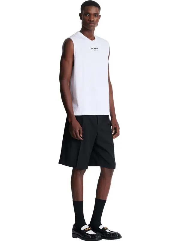 Balmain Embroidered Tank Top - White