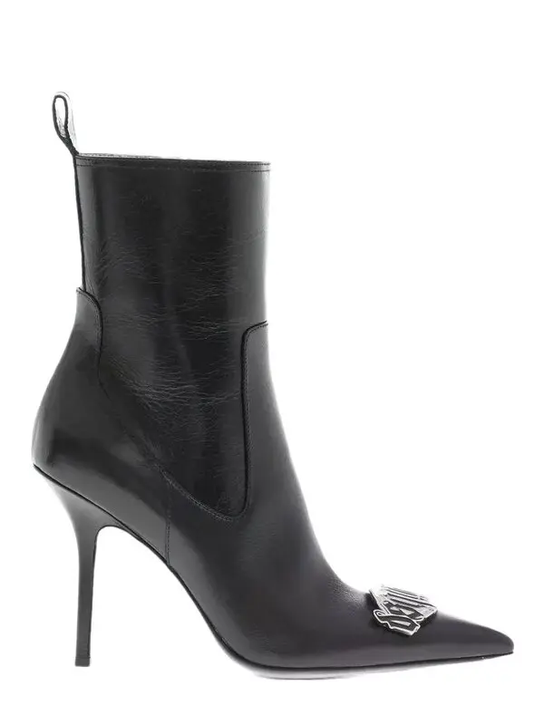 Dsquared2 Gothic Logo-plaque Ankle Boots - Black