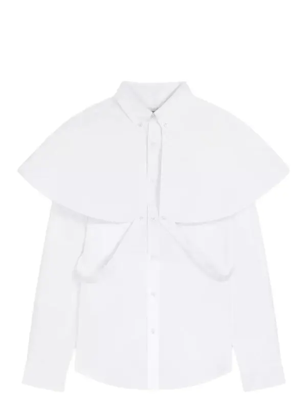 Dries Van Noten Cotton Shirt With Tie - White
