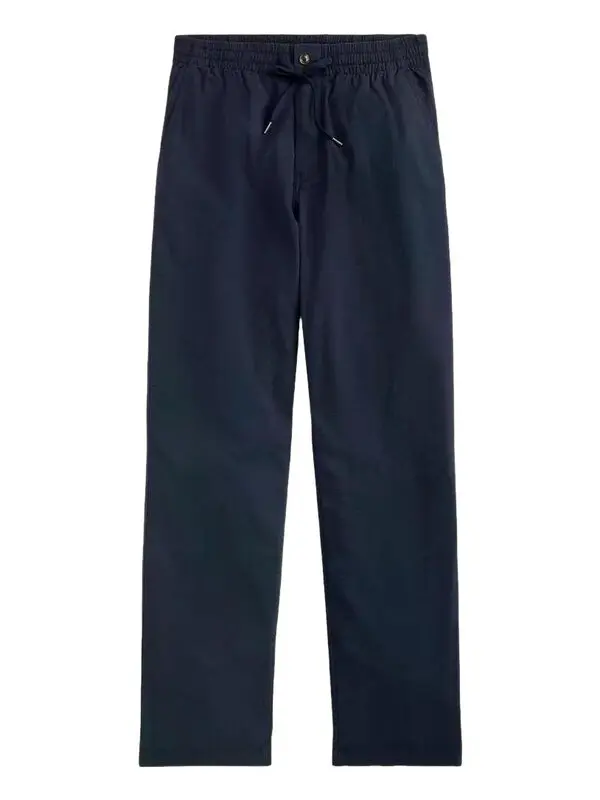 Polo Ralph Lauren Seersucker Button-fastening Trousers - Blue
