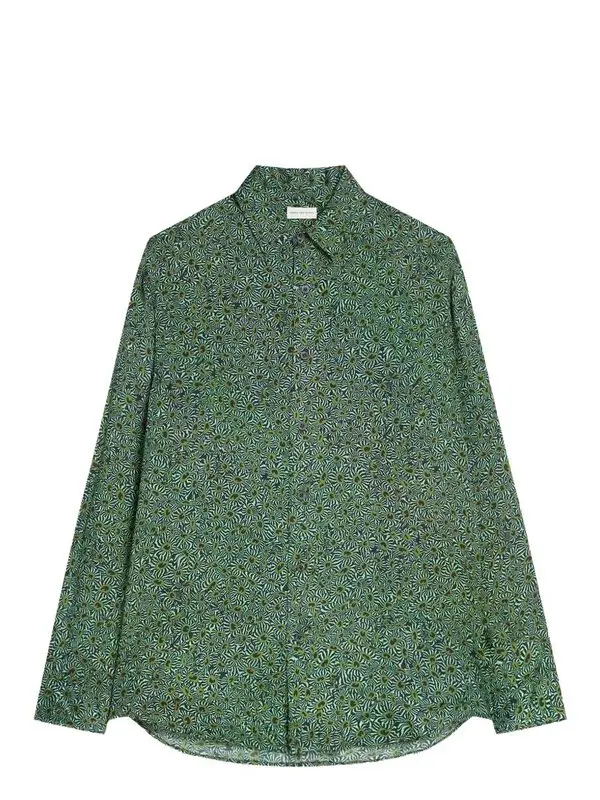 Dries Van Noten Classic Viscose Shirt - Green