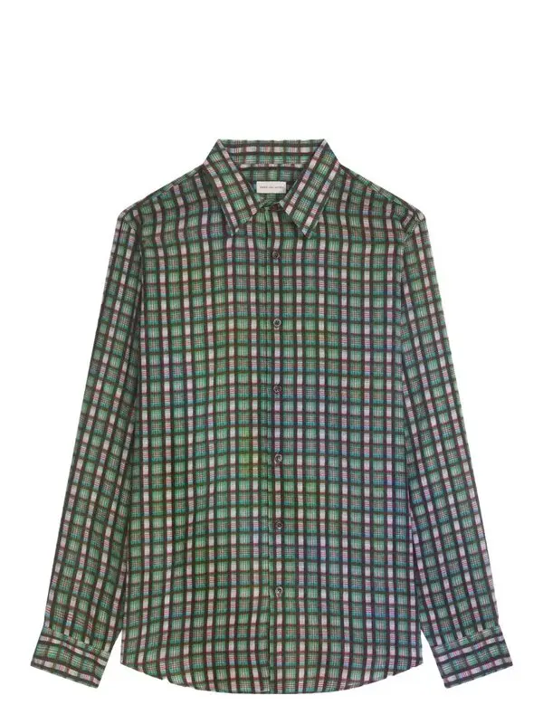 Dries Van Noten Classic Cotton Shirt - Green