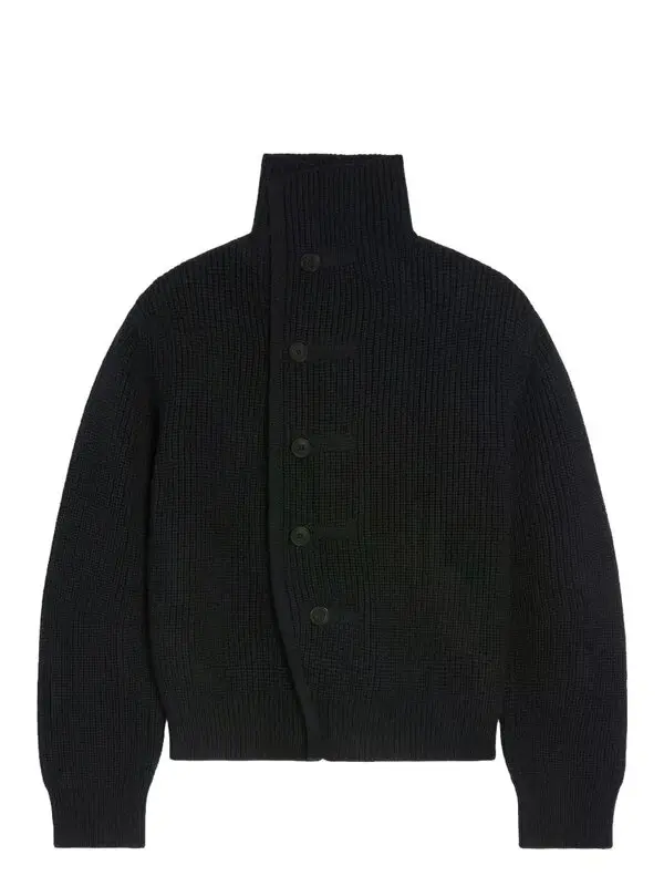 Dries Van Noten Chunky Wool Cardigan - Black