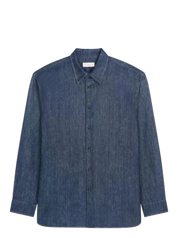 Dries Van Noten Loose Denim Shirt - Blue