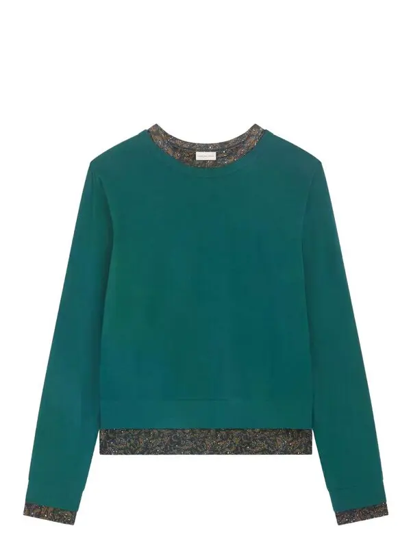 Dries Van Noten Layered Cotton T-shirt - Green