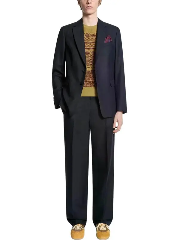 Dries Van Noten Slim Fit Wool Suit - Blue