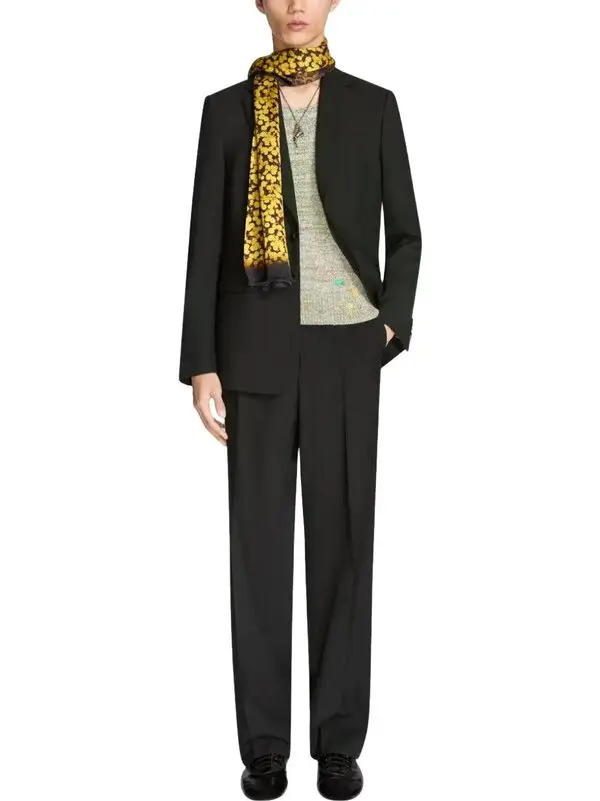 Dries Van Noten Slim-fit Cotton Wool Suit - Black