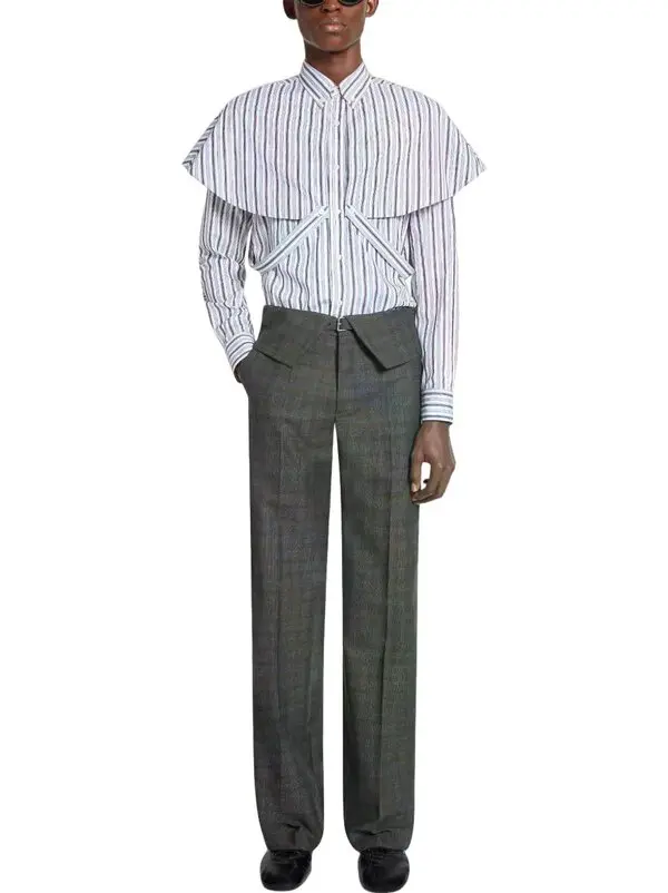 Dries Van Noten Cotton Shirt With Tie - White