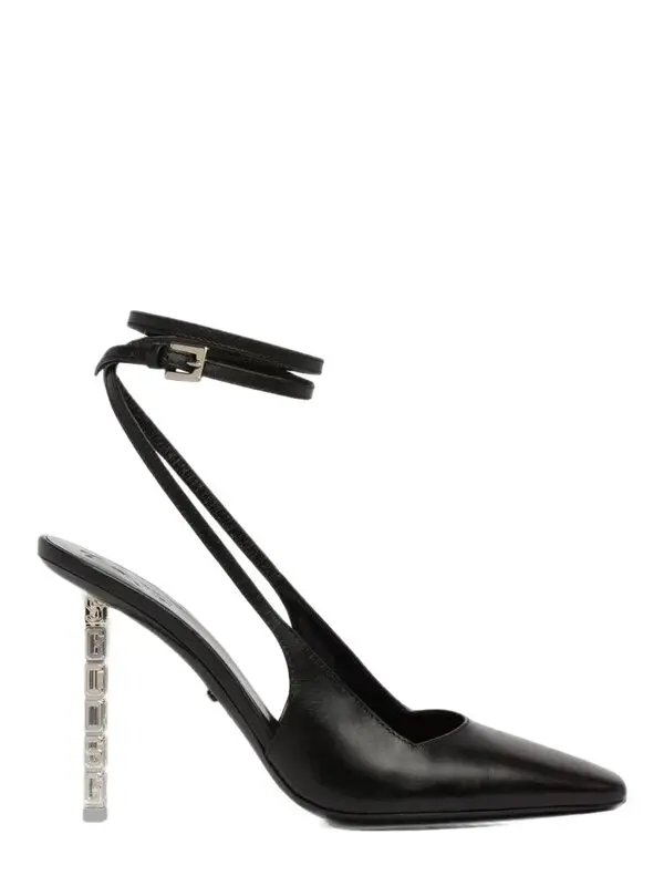 Gcds Cube-chain Buckled Pumps - Black