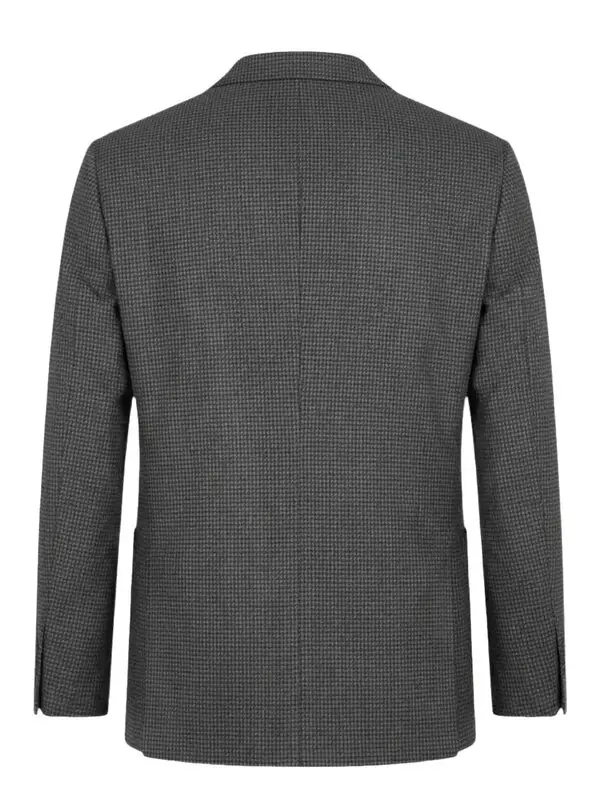 LATORRE Houndstooth-pattern Single-breasted Blazer - Grey