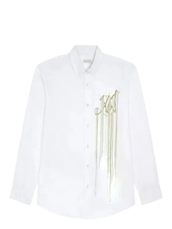 Dries Van Noten Embroidered Cotton Shirt - White