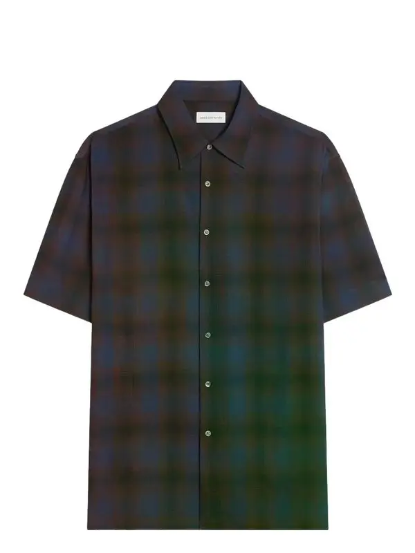 Dries Van Noten Short-sleeve Viscose Shirt - Blue
